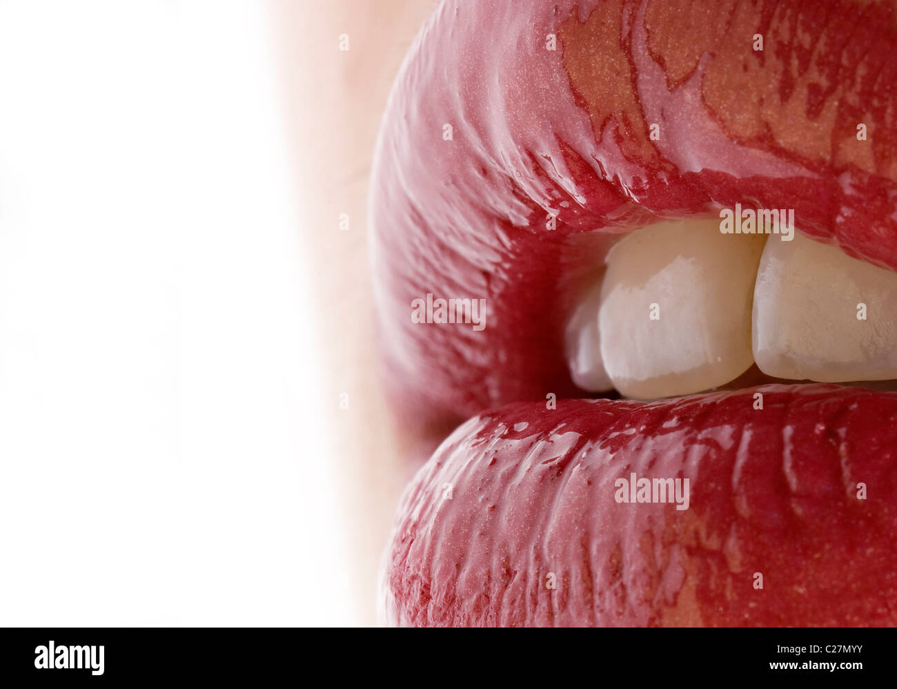 Girls mouth close up Stock Photo - Alamy
