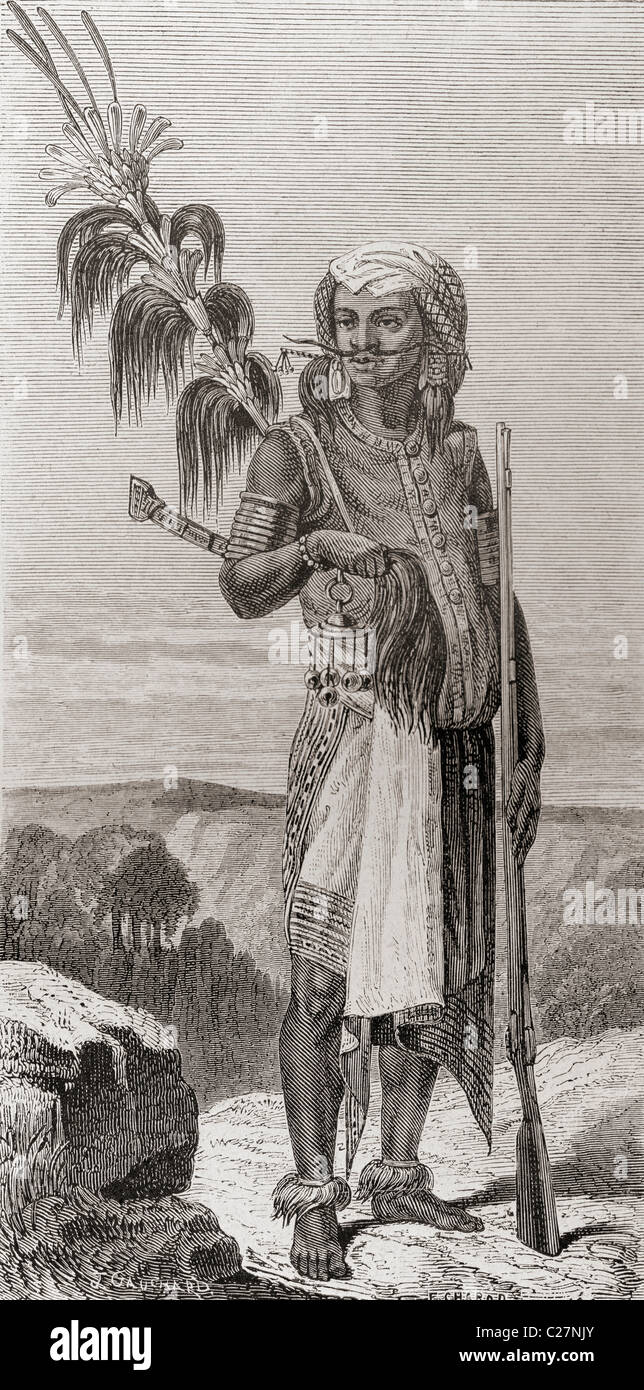 A native of Timor, South East Asia in the 19th century Stock Photo - Alamy