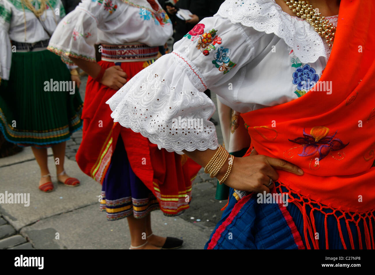 latin american carnival procession celebrations in piazza venezia ...