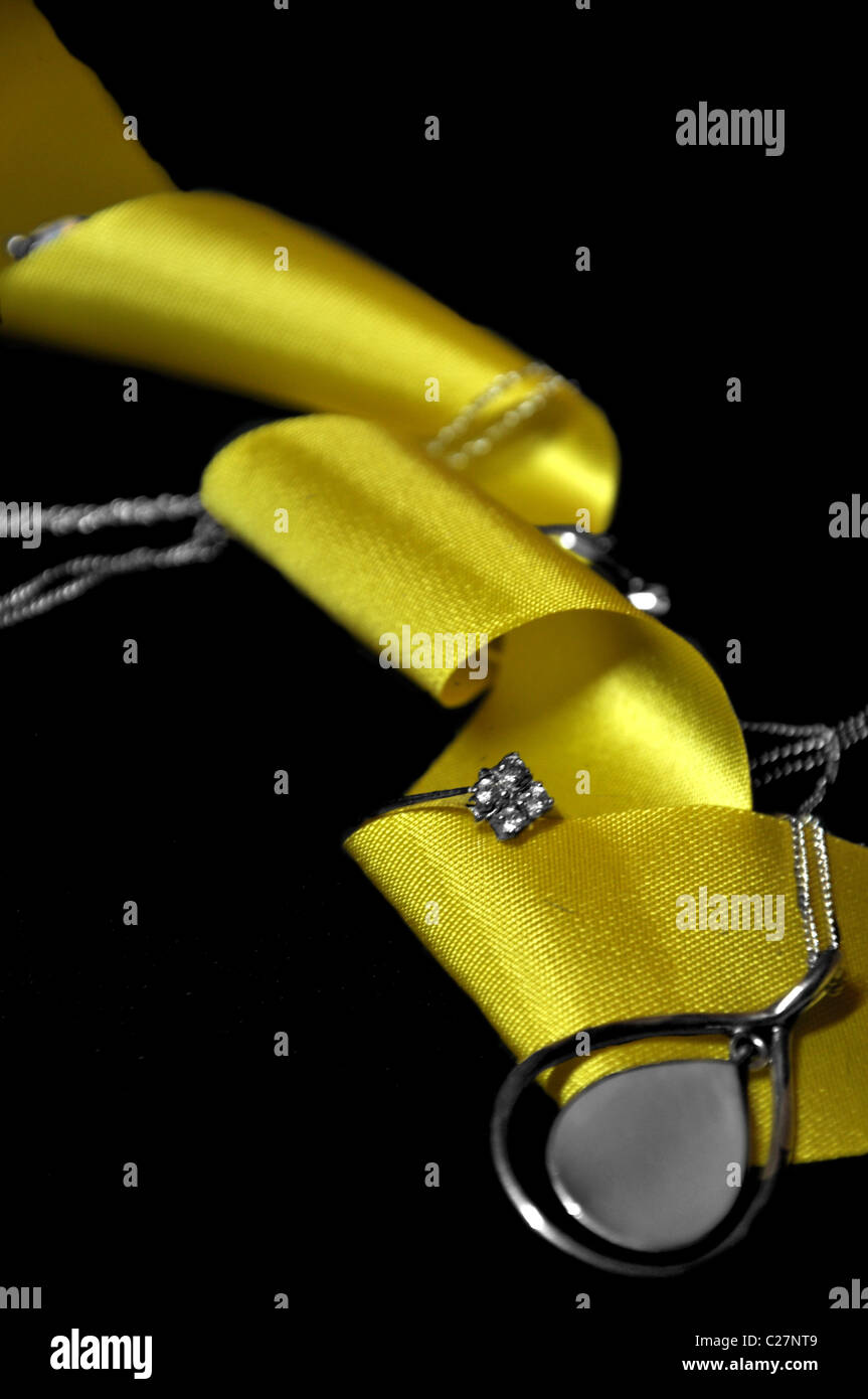 Deadly Sin; Greed - A still life image showing jewellry wrapped in ...