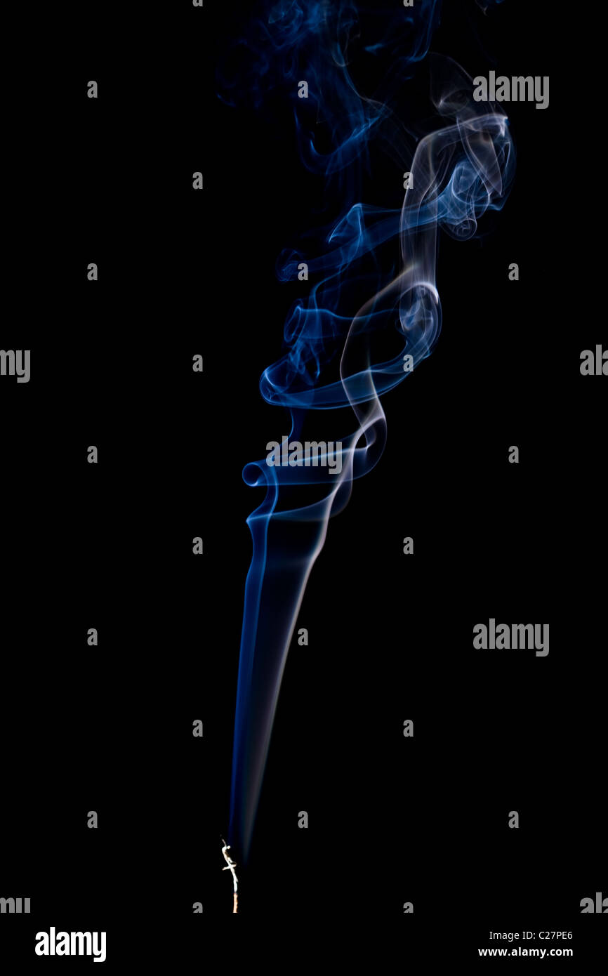 abstract smoke pattern isolated on black background Stock Photo - Alamy