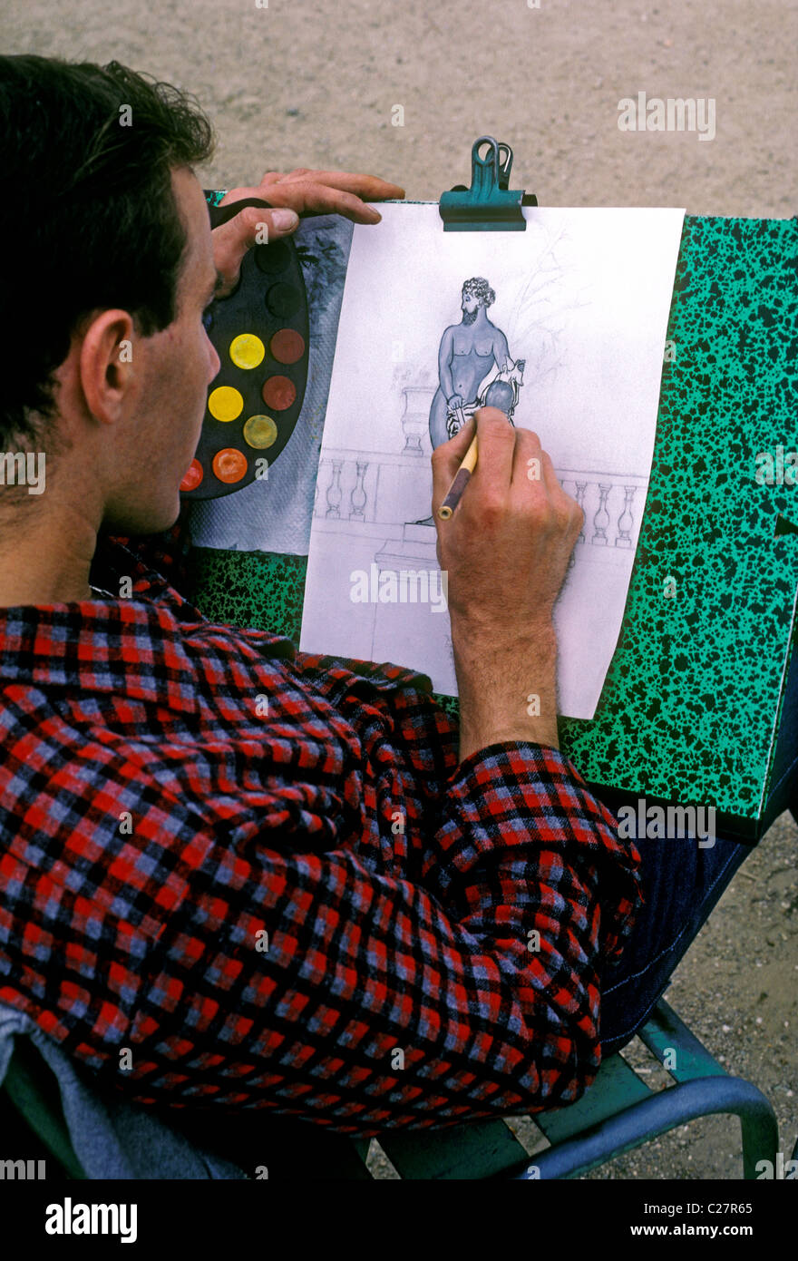 French man, French, man, French student, student, art student, artist ...