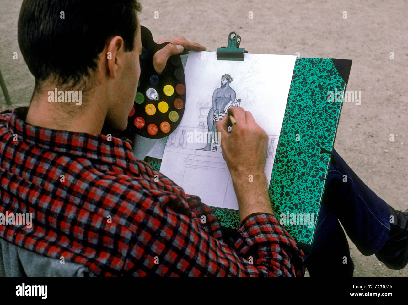 French man, French, man, French student, student, art student, artist ...