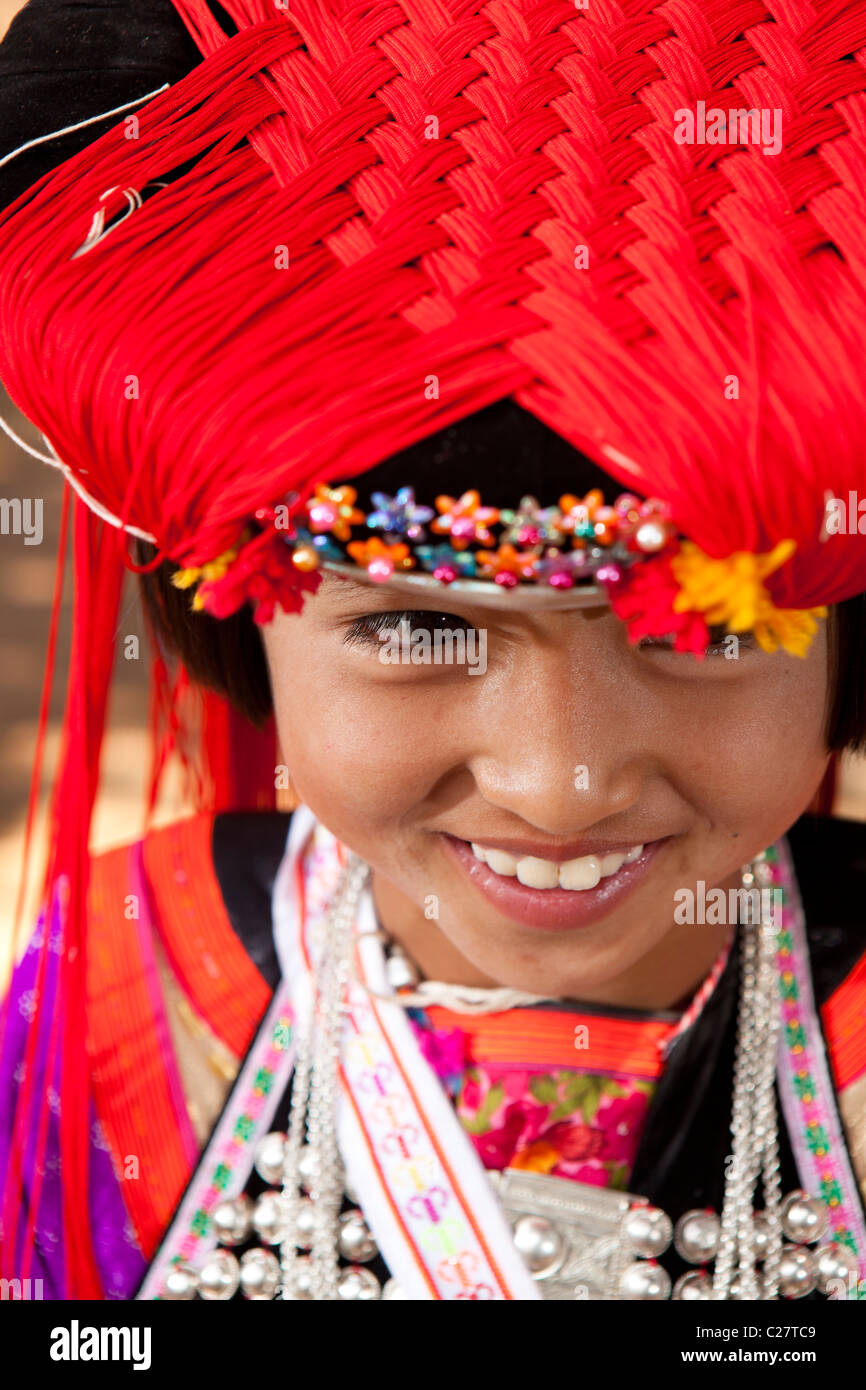 Lisu hill tribes girl wearing traditional cloth for celebrate New year ... Lisu hill tribes girl wearing traditional cloth for celebrate New year ...