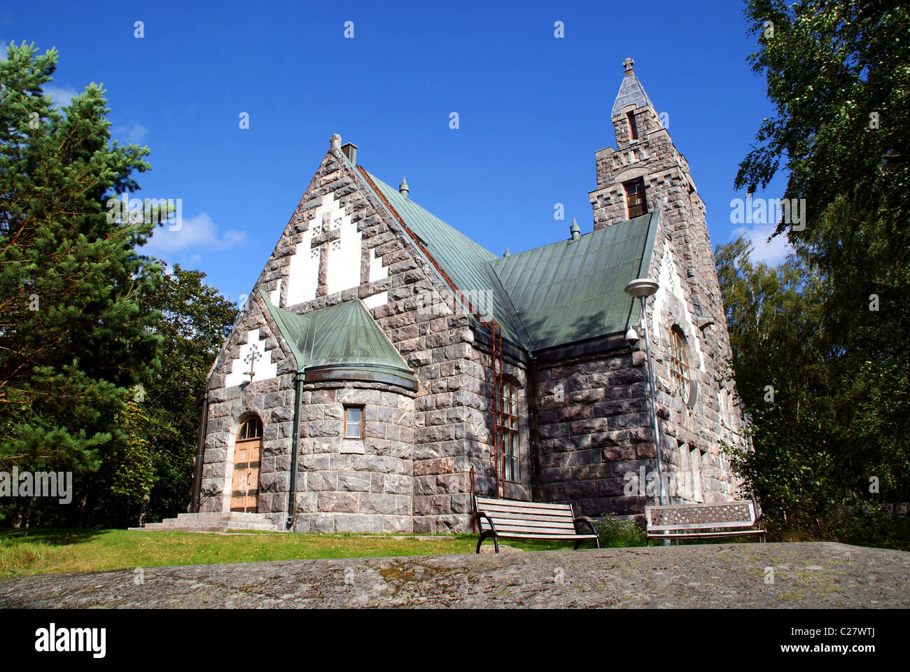 Stone Church of Karuna, Finland Stock Photo - Alamy