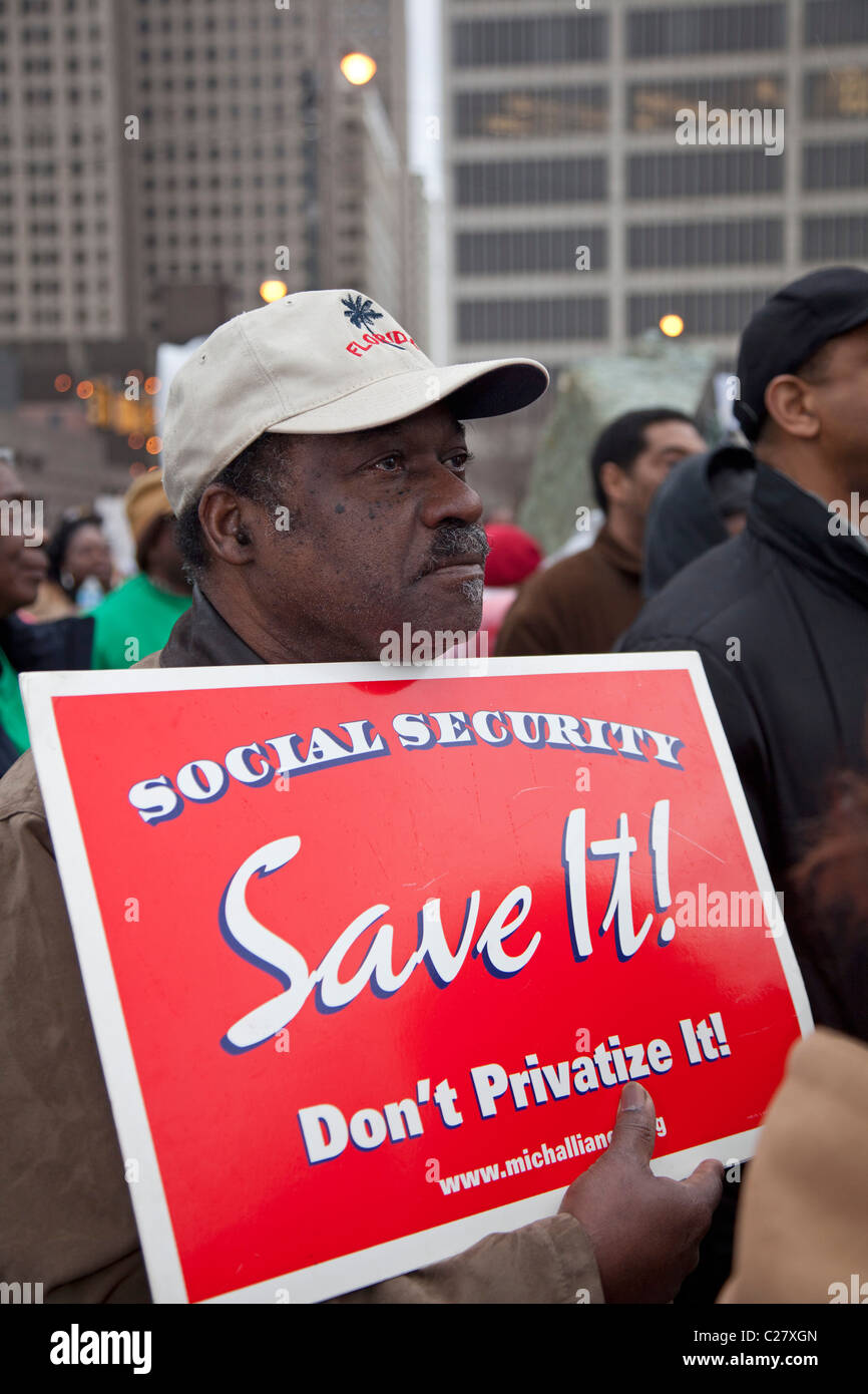 Privatize social security rally hi-res stock photography and images - Alamy
