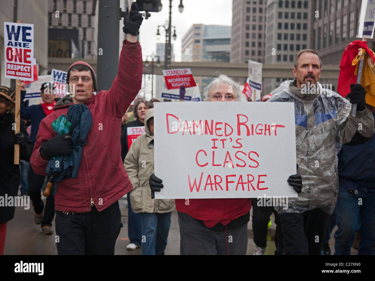 Unions rally to support public employees and to oppose state budget ...