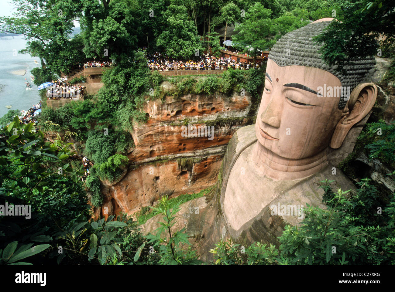 Leshan giant buddha largest stone hi-res stock photography and images ...