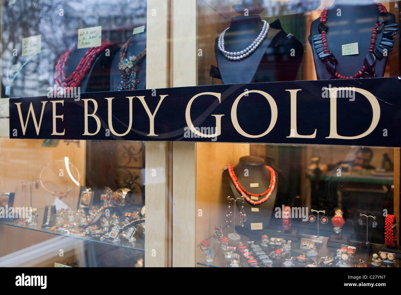 Gold sign hi-res stock photography and images - Alamy