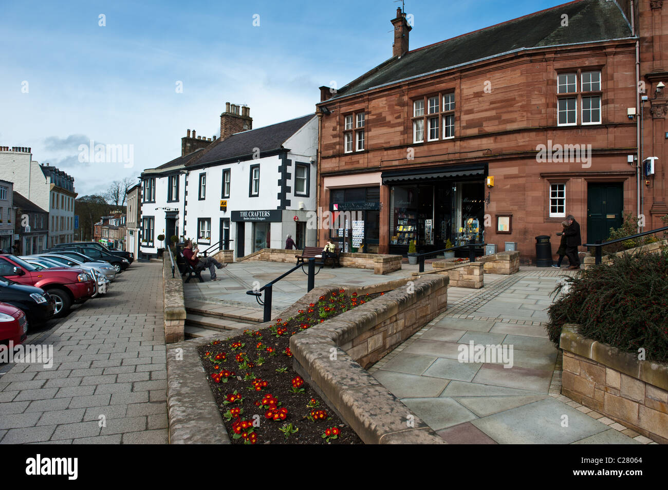 Market Square, Melrose in the Scottish Borders Stock Photo - Alamy