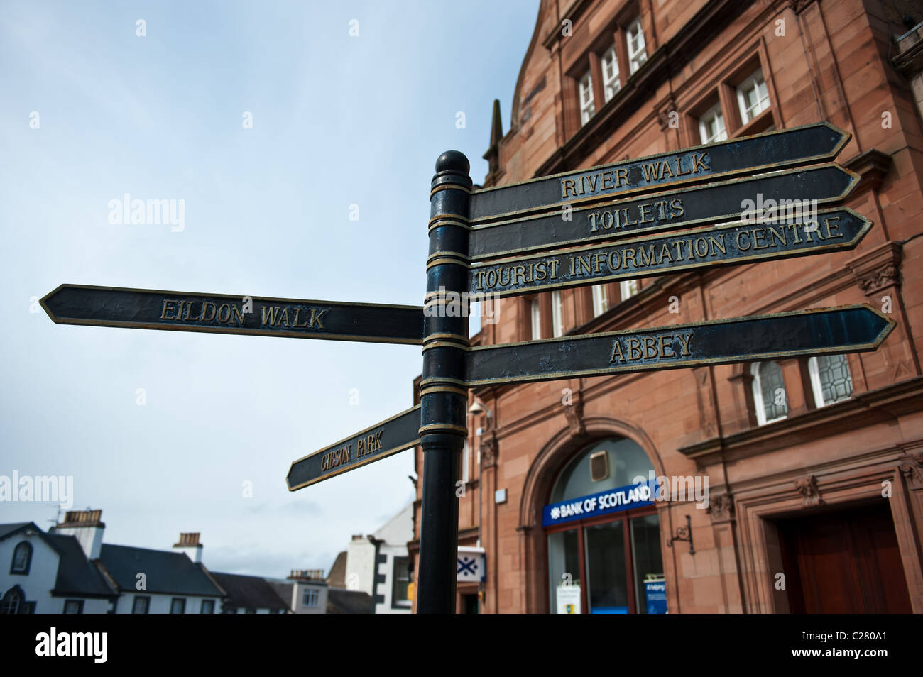 Melrose town scottish borders hi-res stock photography and images - Alamy