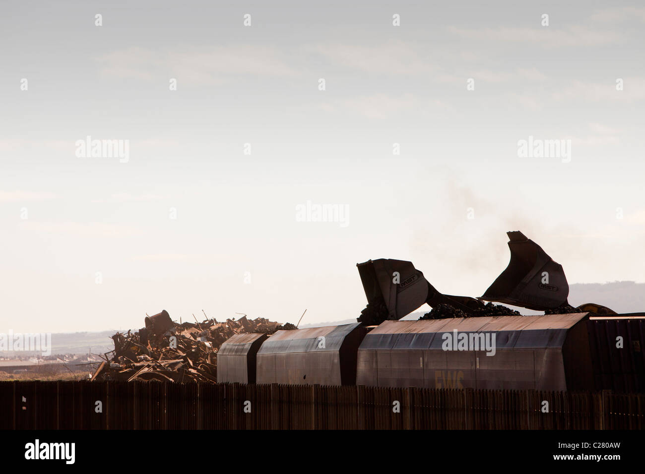 Steel works train hi-res stock photography and images - Alamy