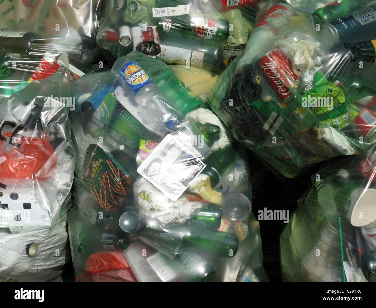 Garbage bag, Paris, France Stock Photo - Alamy