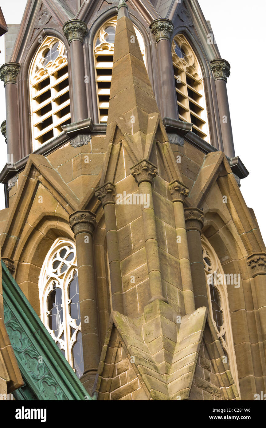 Architectural Details of Gothic style spire. Saint Dunstans Basilica ...