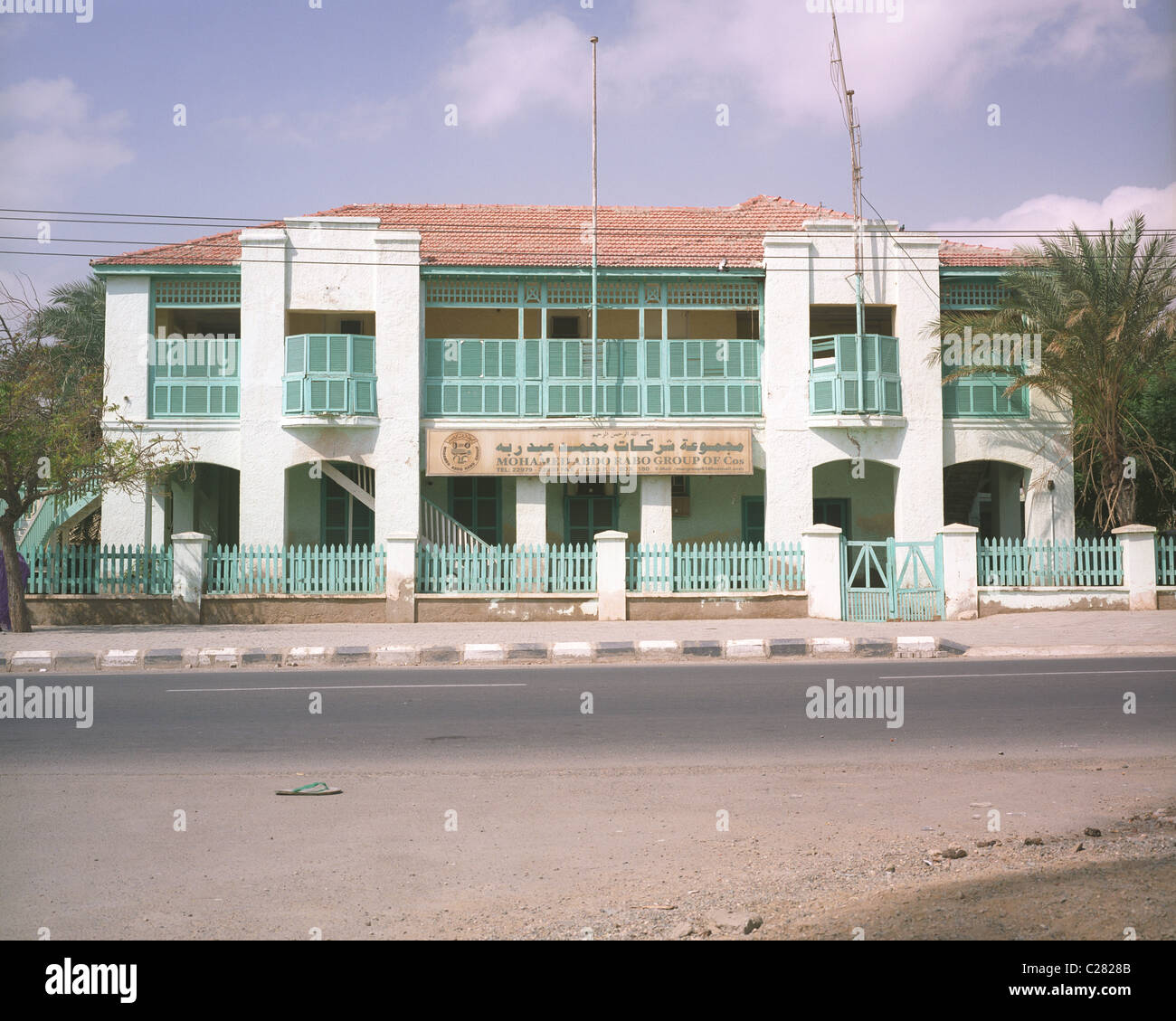 British colonial houses in Port Sudan Stock Photo - Alamy