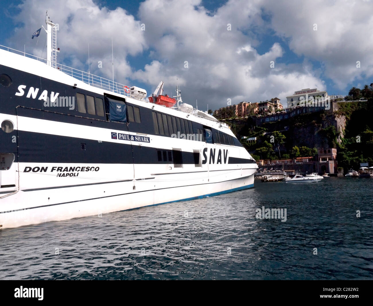 Ferry to Capri in Marino Piccolo.Sorrento is a small city in Campania ...