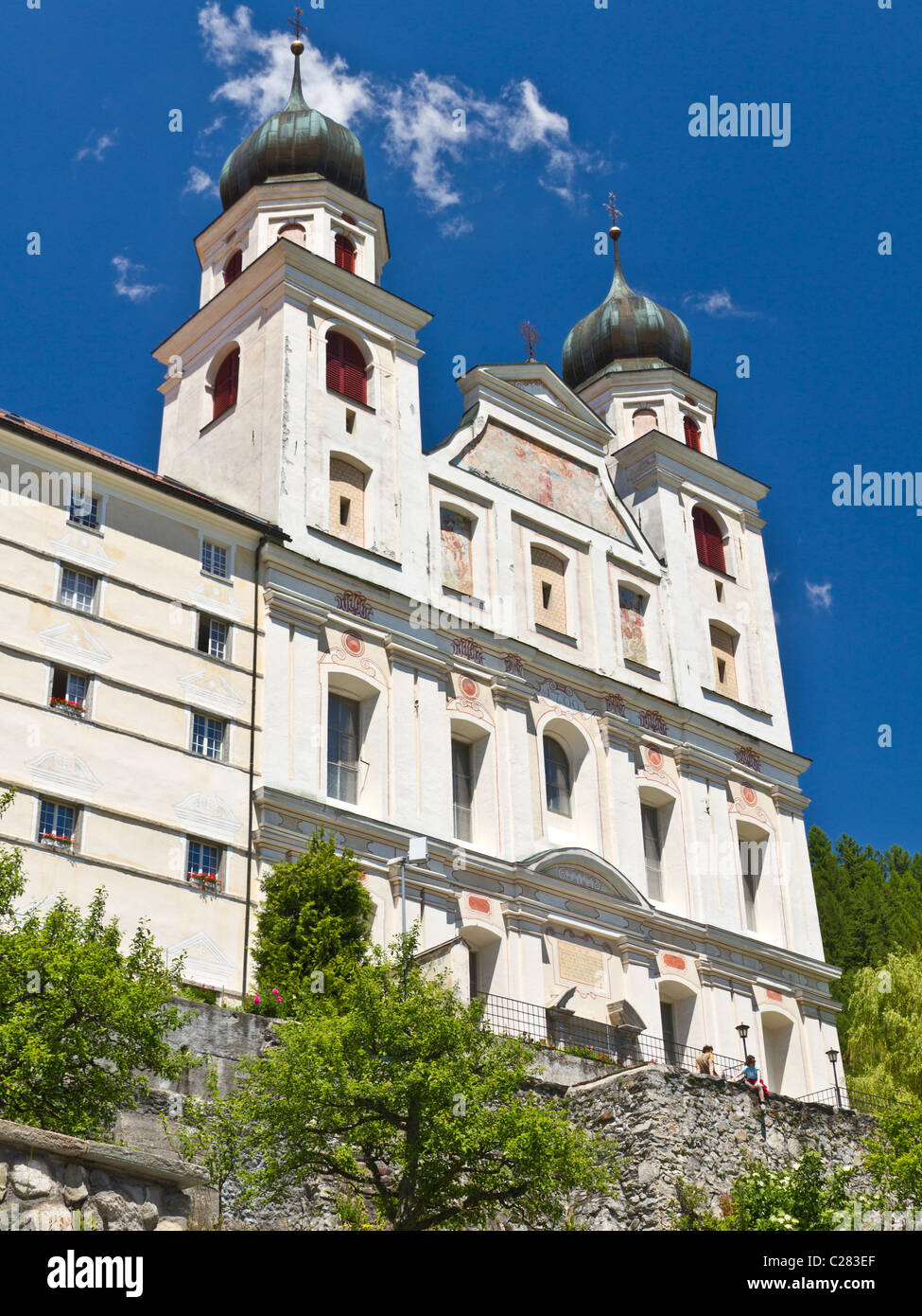 famous benedictine monastery of Disentis in Switzerland which roots go ...