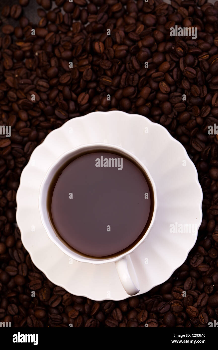 Aroma coffee and coffee bean Stock Photo - Alamy