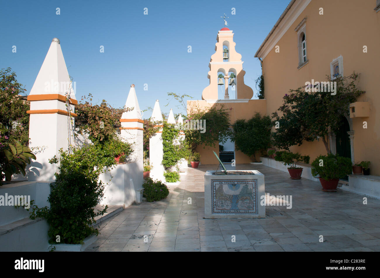 Corfu, Greece. October. Theotokos Monastery, also known as Monastery of ...