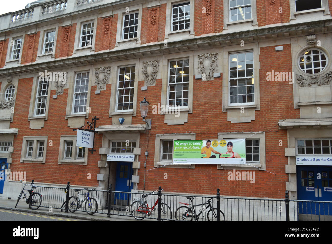Beautiful decoration on this red brick building off the King's Road ...