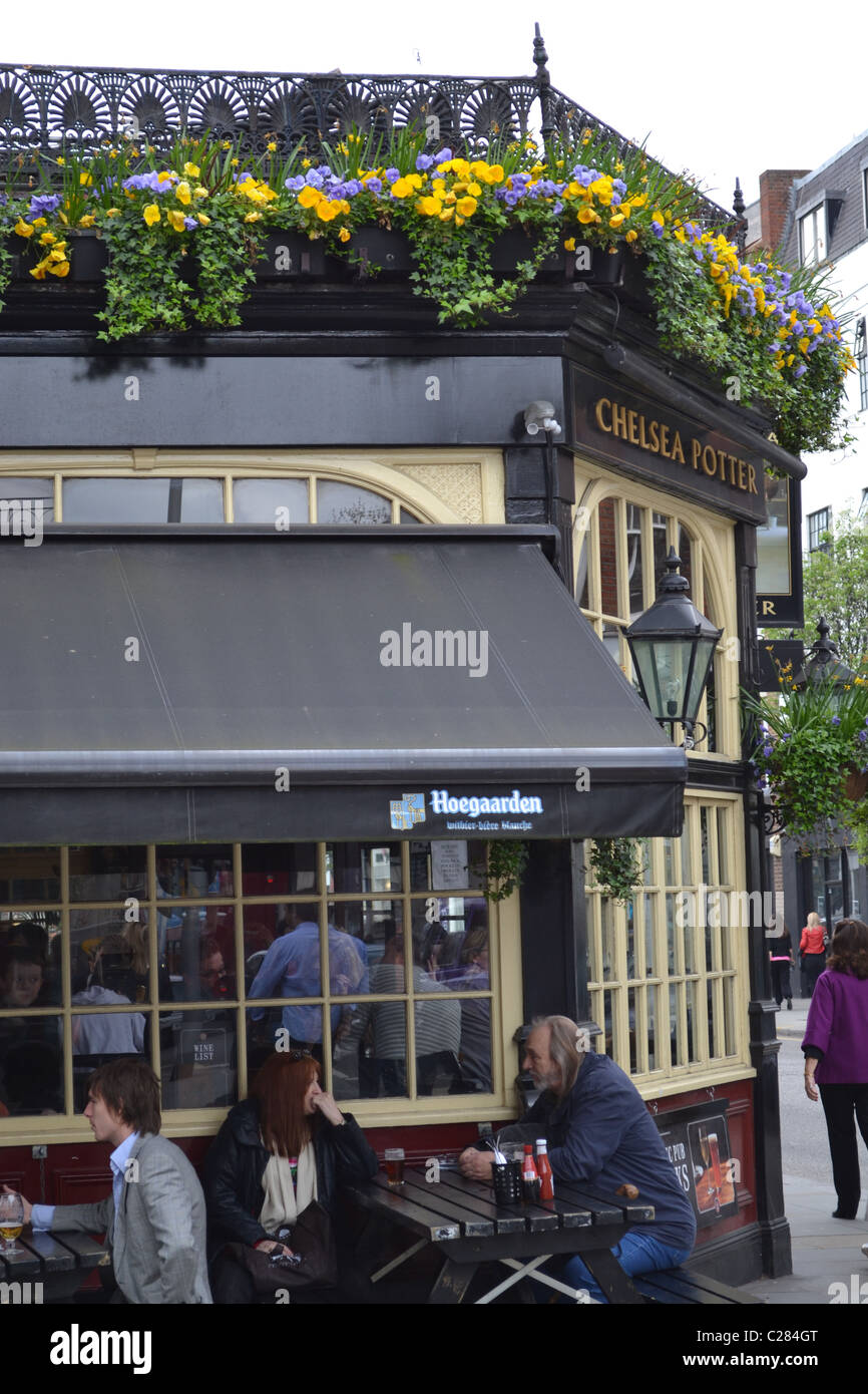 "Chelsea Potter" pub, Chelsea, London, UK ARTIFEX LUCIS Stock Photo - Alamy