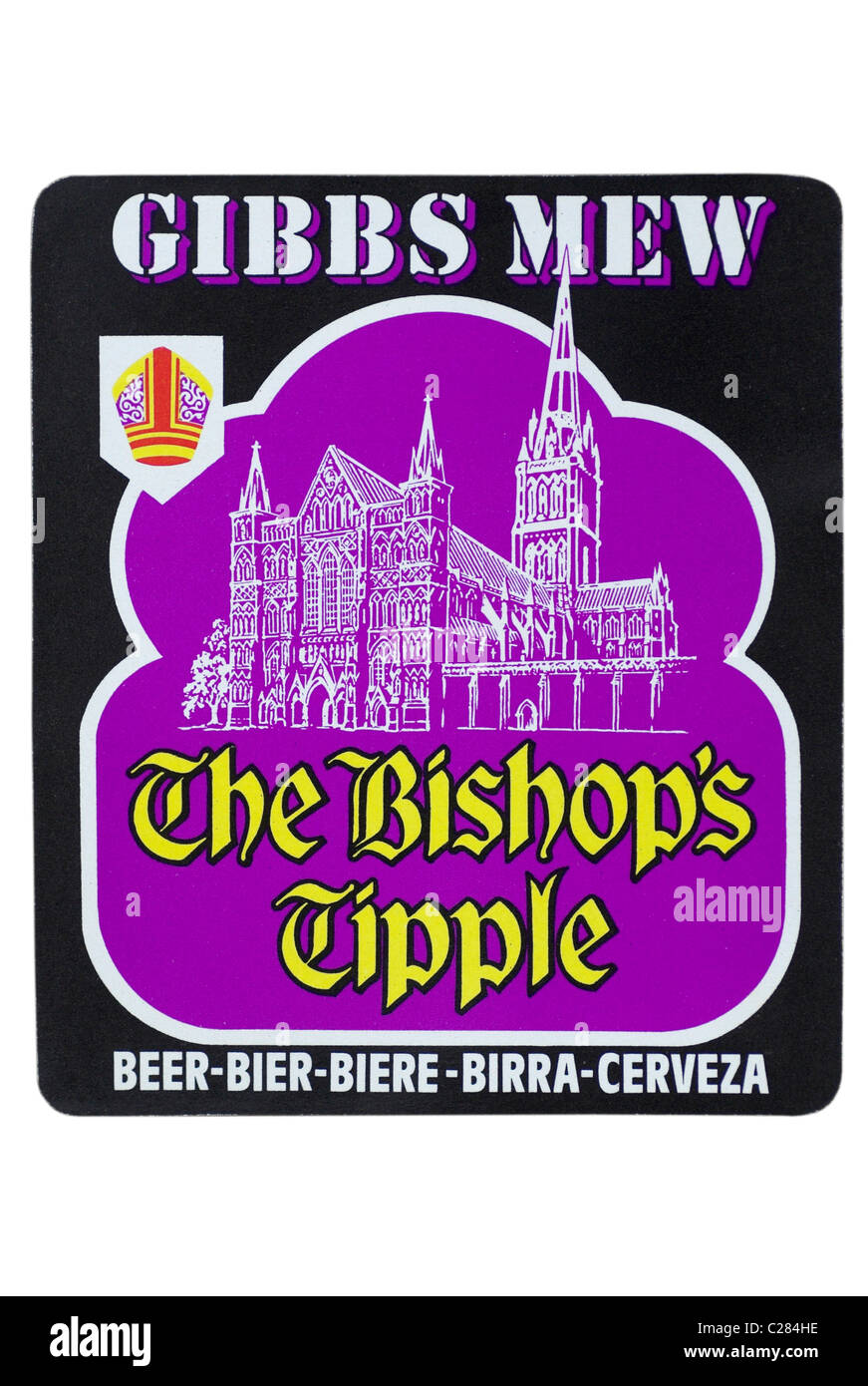 Gibbs Mew The Bishop's Tipple bottle beer label - date unknown Stock ...