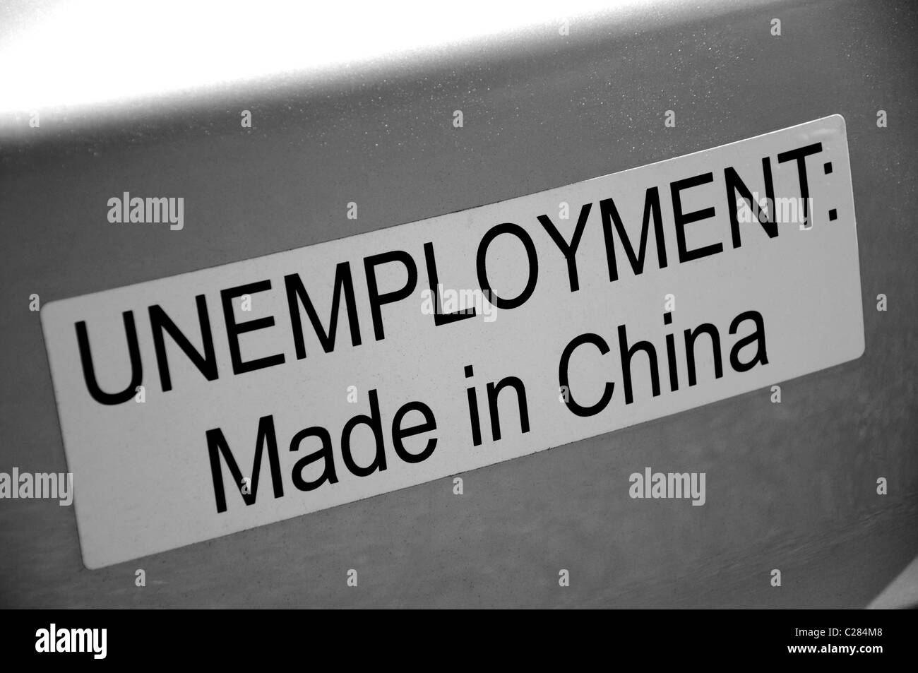 Bumper sticker Black and White Stock Photos & Images - Alamy