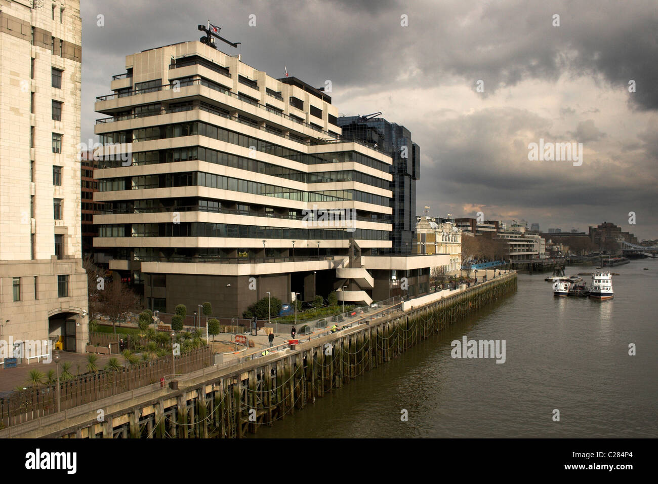 Riverside office blocks in the heart of the financial area of the City ...
