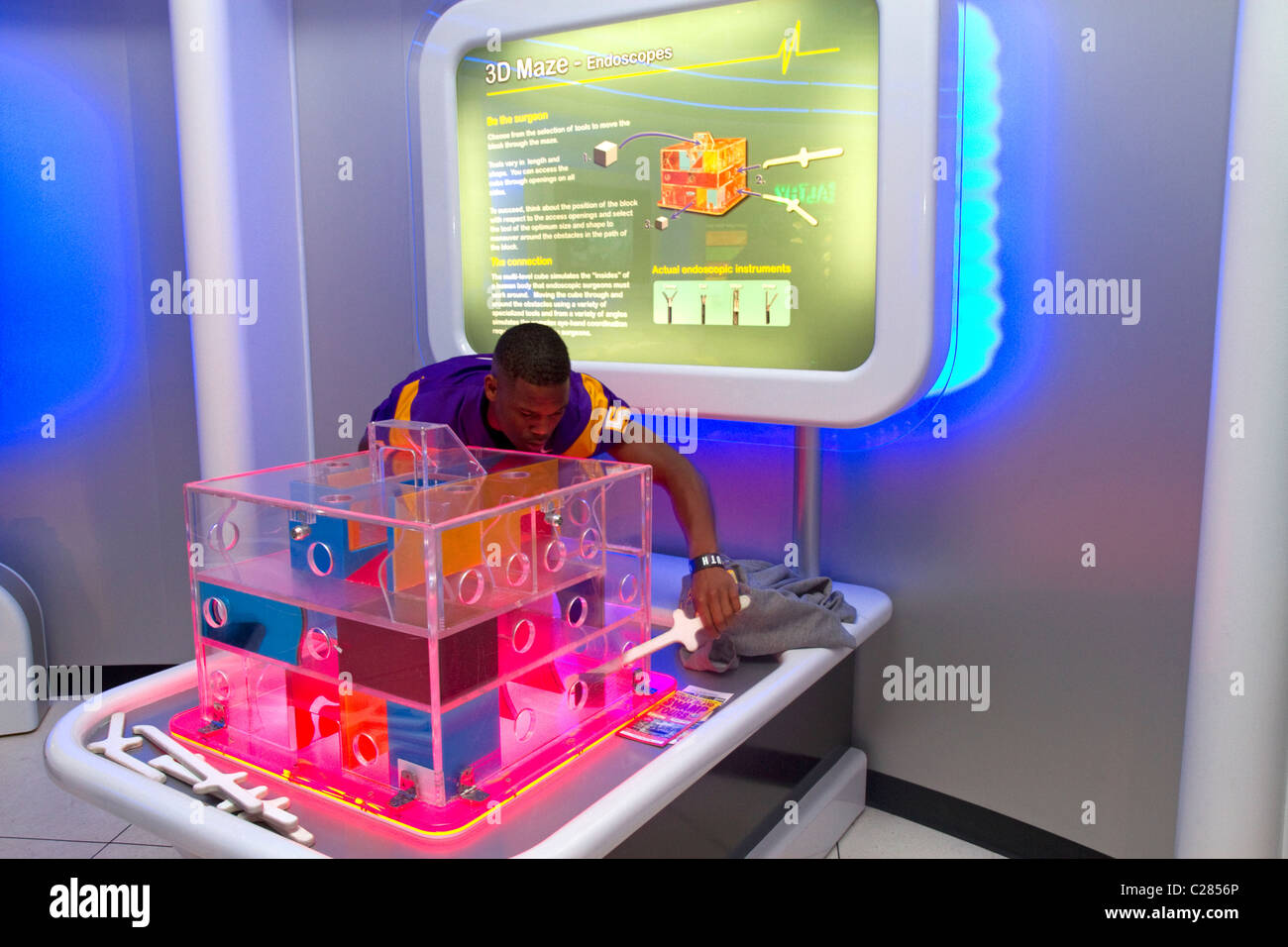 Endoscope display at the Gulf Coast Exploreum Science Center in Mobile ...