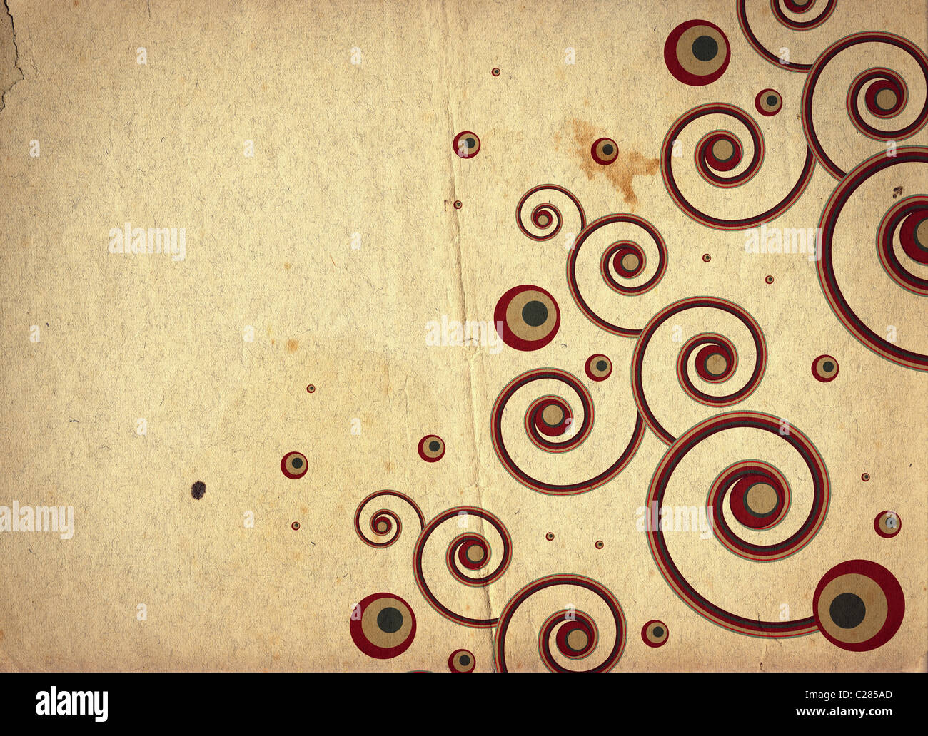 Retro style paper background with text space Stock Photo - Alamy