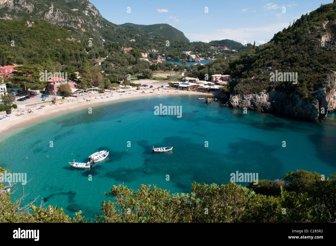 Corfu Island Greece Beach Scene From Corfu High Resolution Stock ...