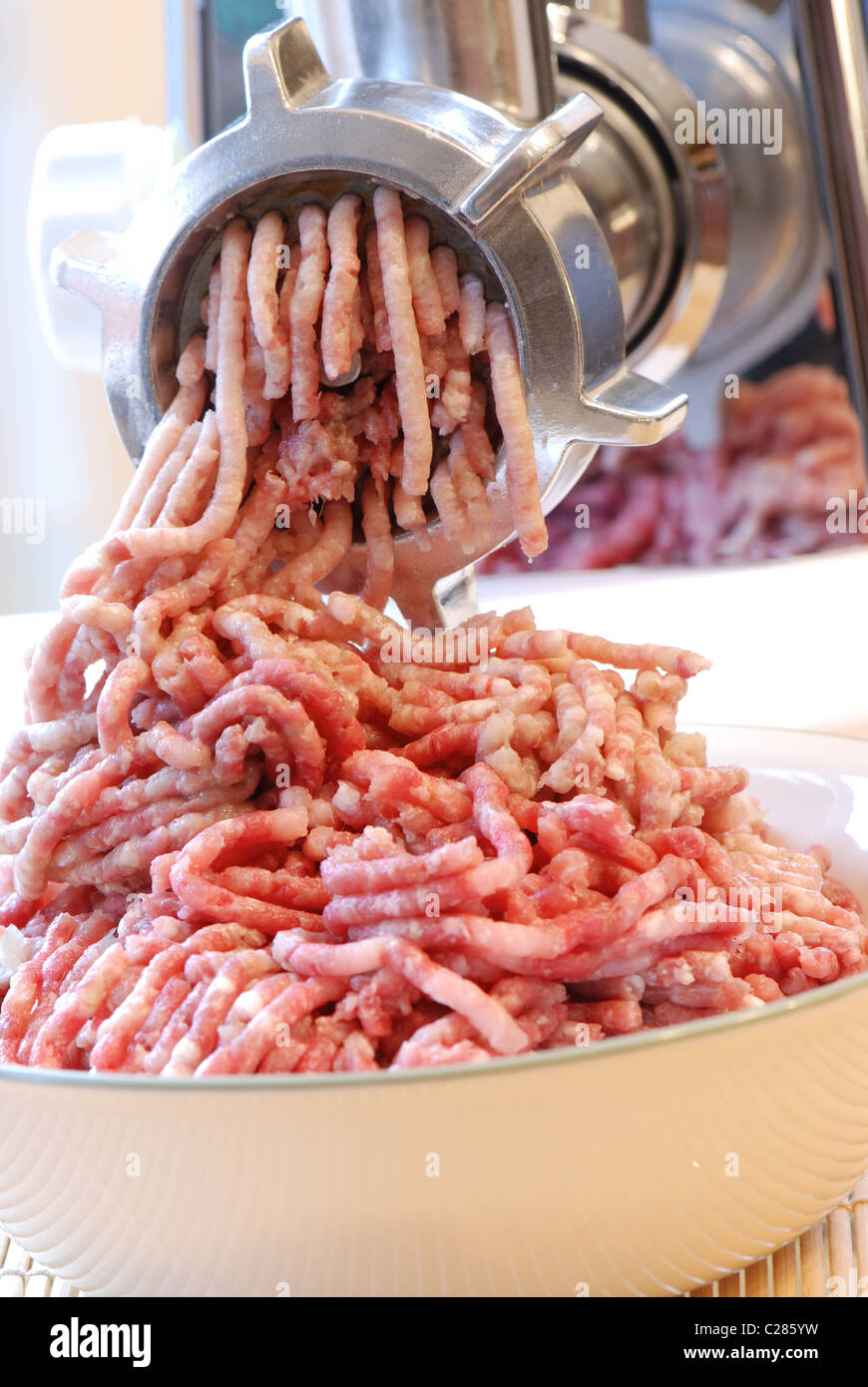 Electric meat grinder beef hi-res stock photography and images - Alamy