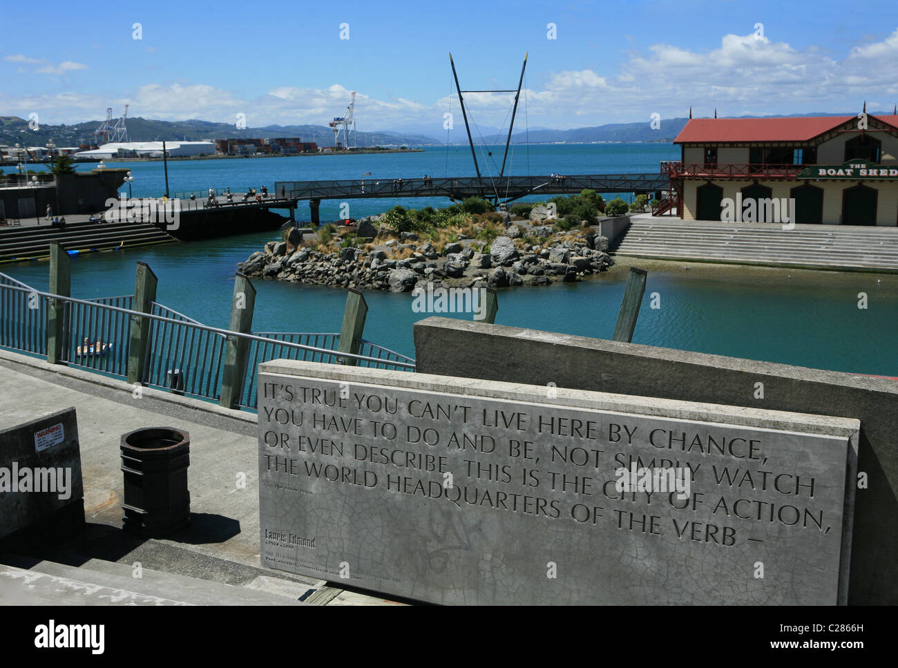 Views from the harbourfront walkway Lambton harbour Wellington North ...
