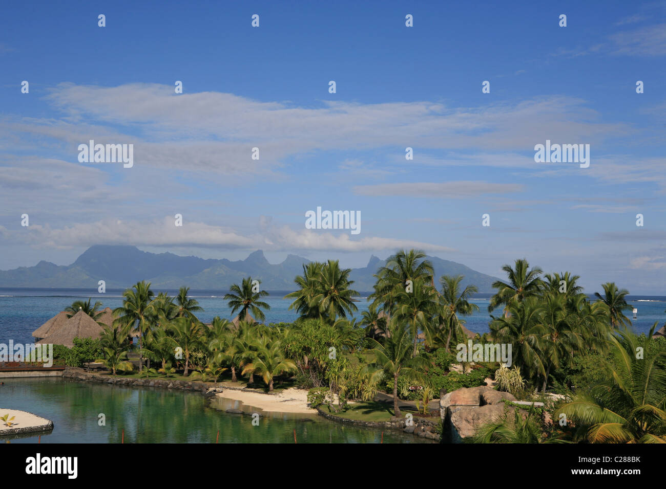 Tahiti volcano hi-res stock photography and images - Alamy