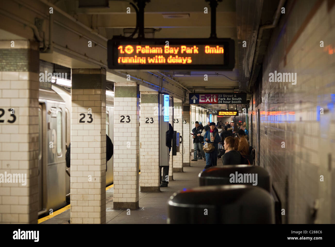 The NYC Transit Authority tests a new Help Point terminal in the 23rd ...