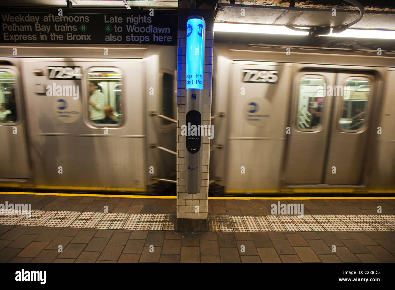 The NYC Transit Authority tests a new Help Point terminal in the 23rd ...