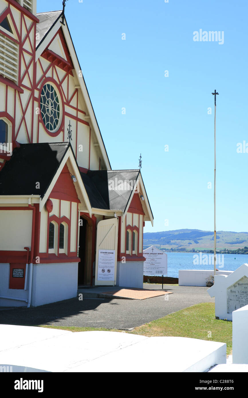 St Faith's Anglican church Rotorua Stock Photo - Alamy