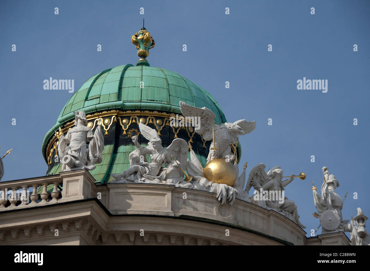 Austria, Vienna. Hofburg Palace, winter residence of the royal ...