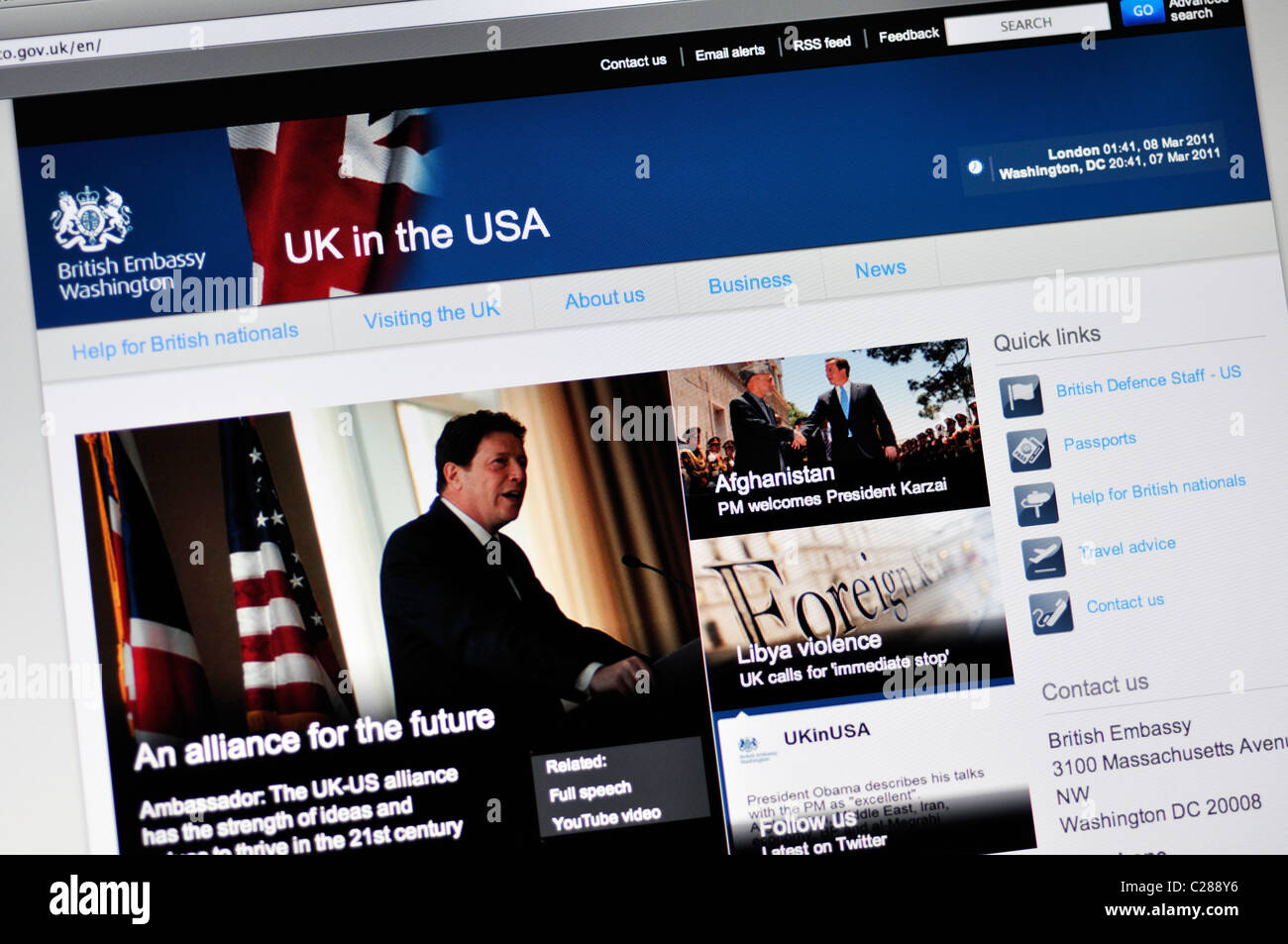 British embassy washington hi-res stock photography and images - Alamy