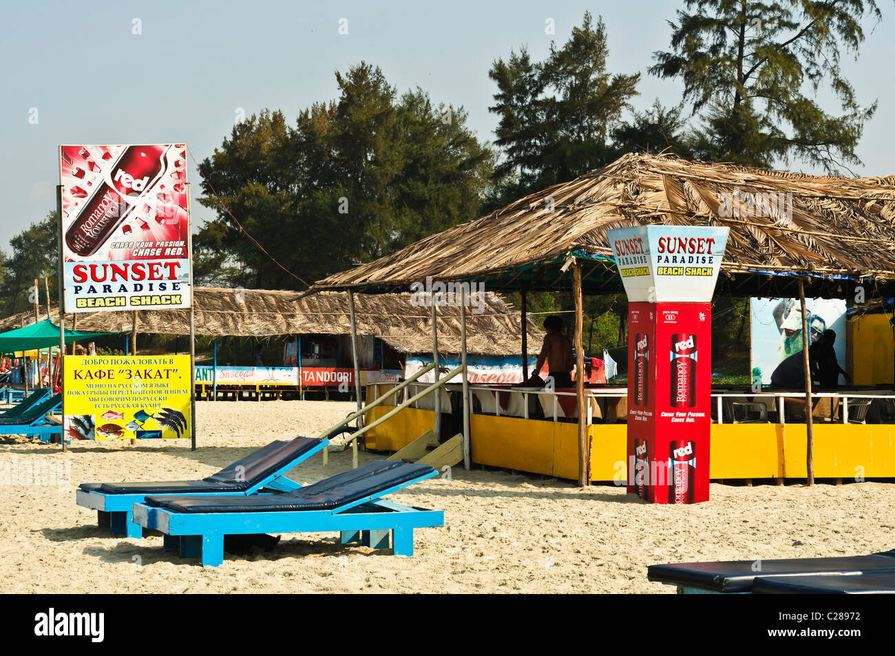 Beach Shack on Varca Beach, Goa, India Stock Photo - Alamy