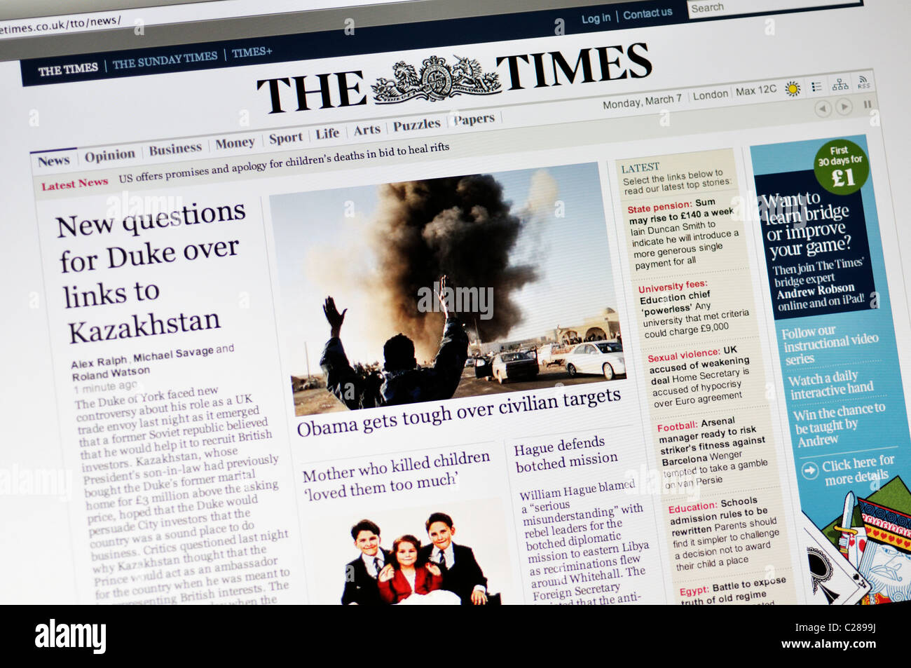 British newspaper the times hi-res stock photography and images - Alamy