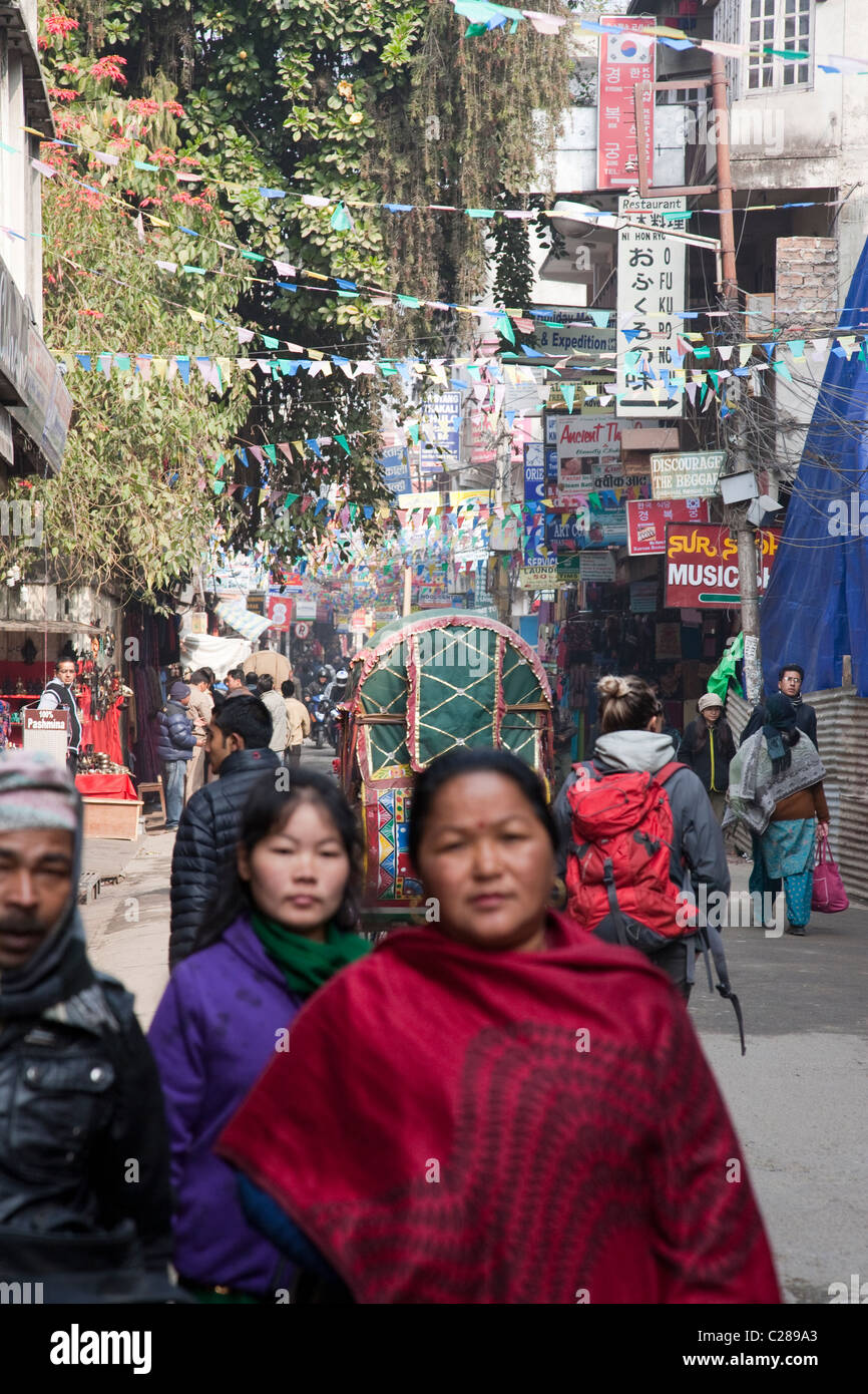 Crowd in the street of Kathmandu. Nepal, Asia Stock Photo - Alamy