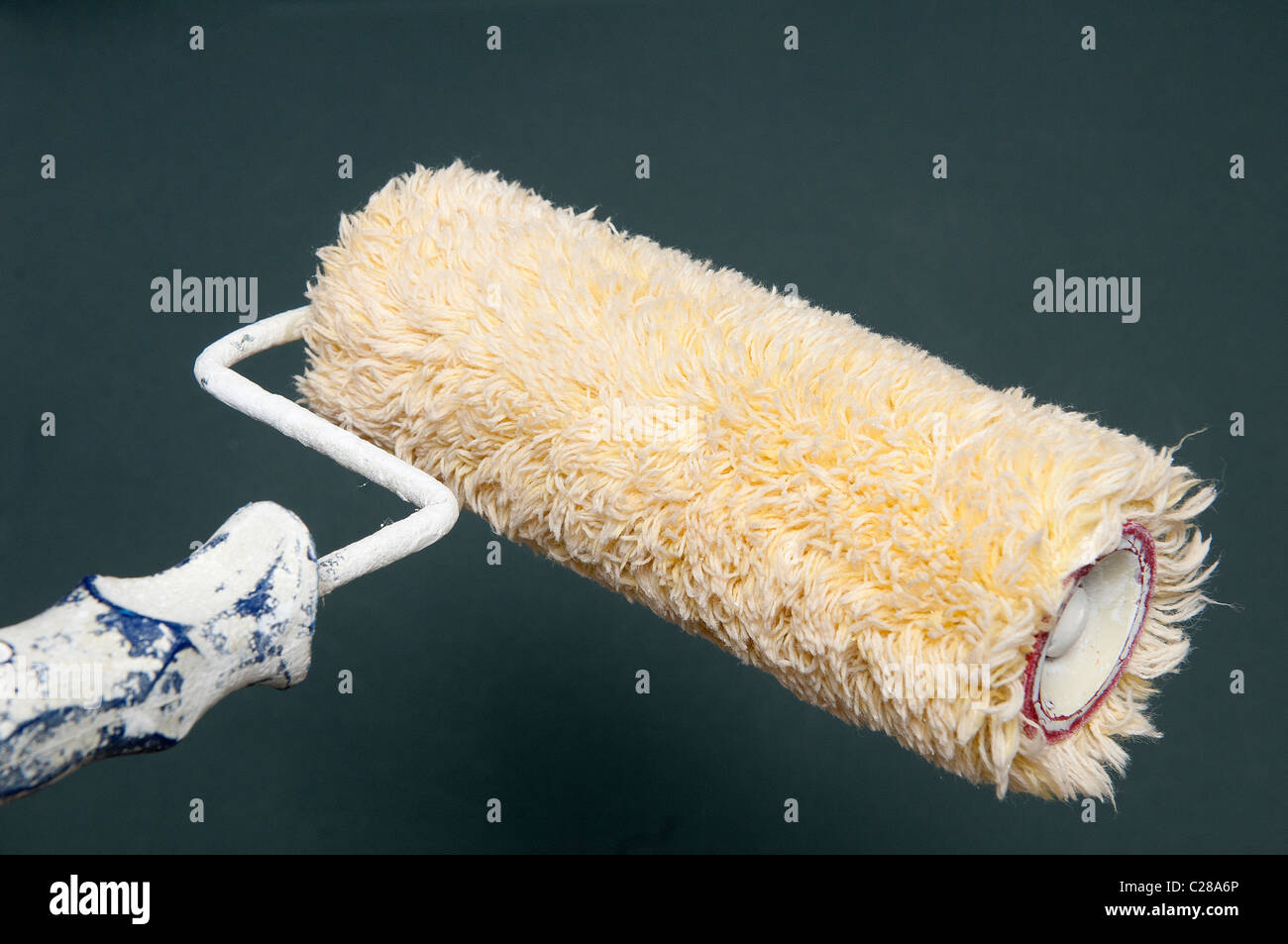 White bucket paint roller hi-res stock photography and images - Alamy