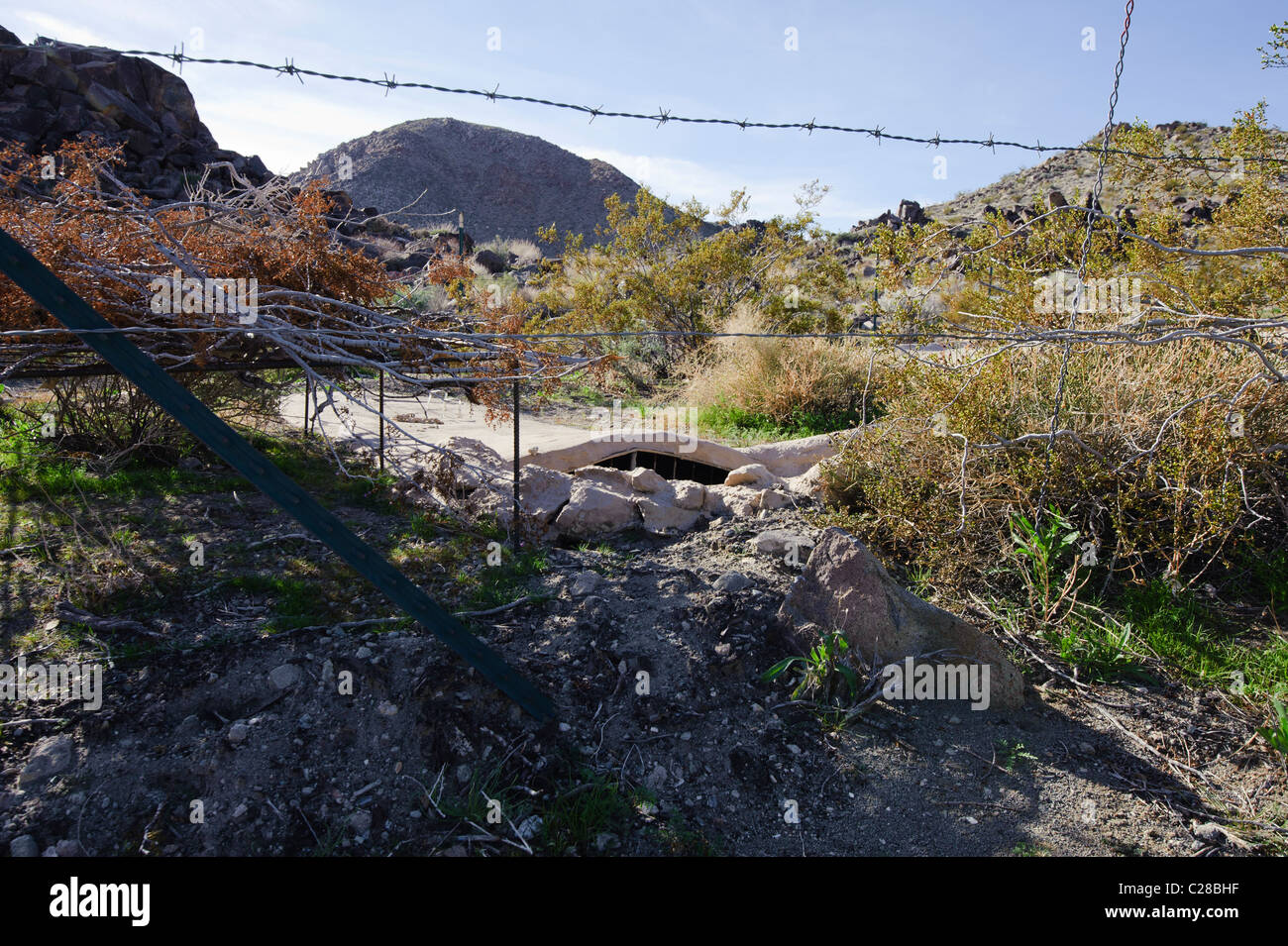 Wildlife Guzzler in the Mojave Desert Stock Photo - Alamy