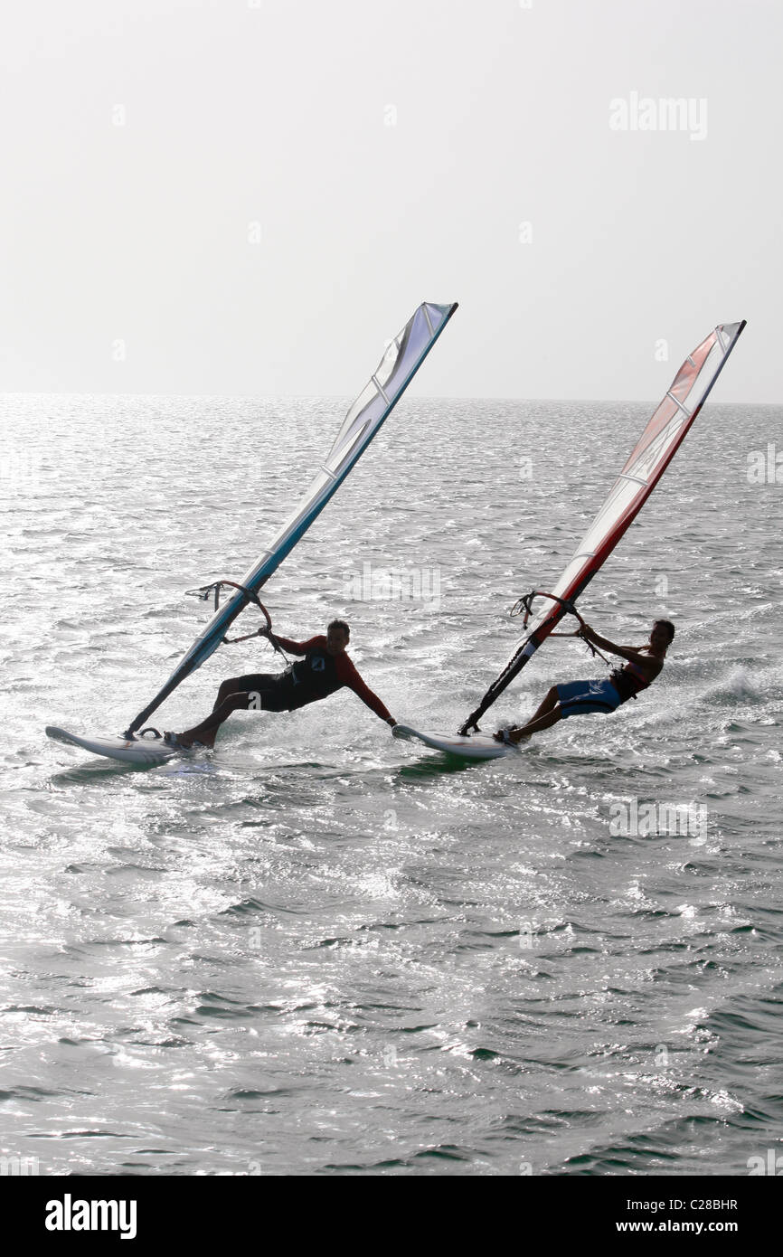 Two windsurfers 2 windsurfing hi-res stock photography and images - Alamy