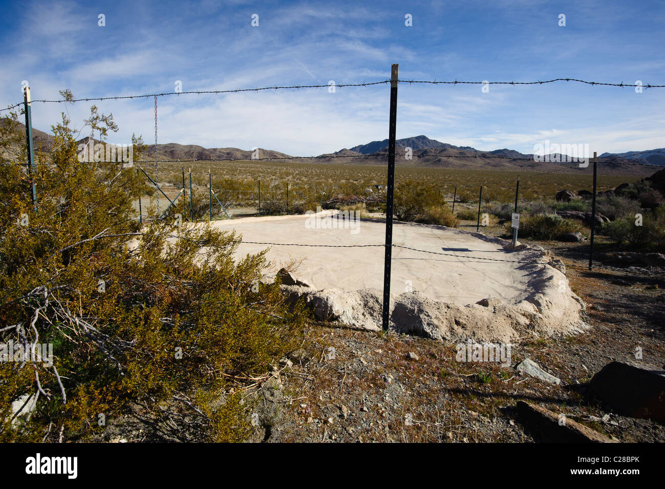 Wildlife Guzzler in the Mojave Desert Stock Photo - Alamy