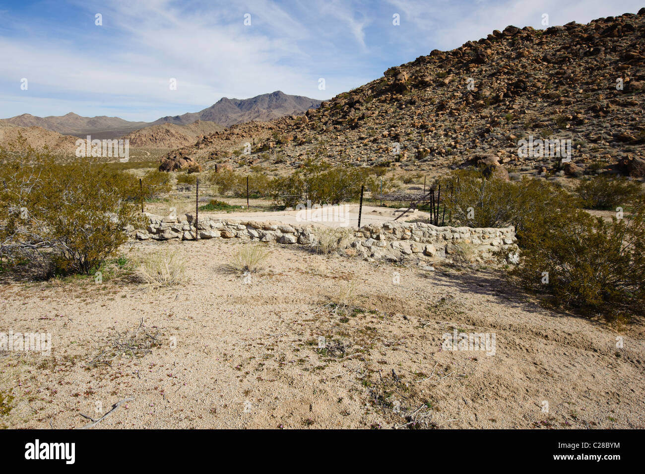 Wildlife Guzzler in the Mojave Desert Stock Photo - Alamy