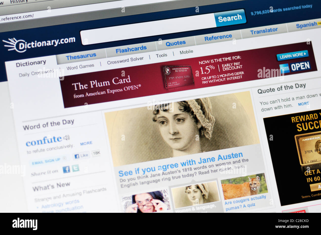 Online dictionary website hi-res stock photography and images - Alamy