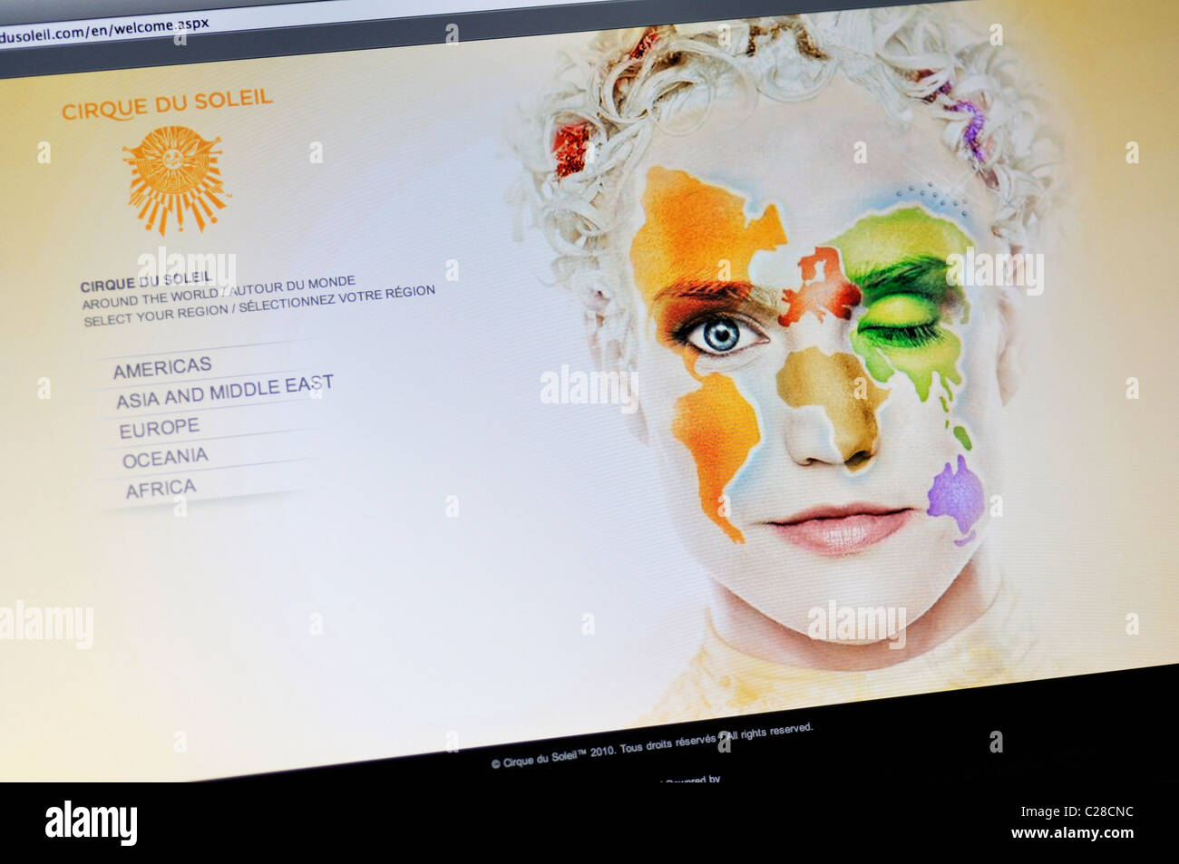 Cirque du Soleil website Stock Photo - Alamy