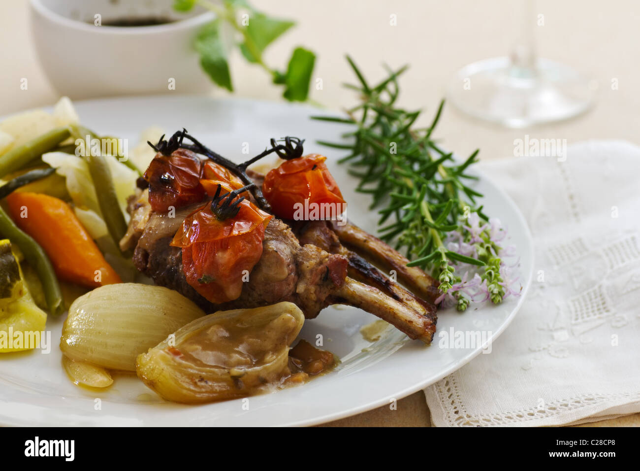 Rack of lamb Stock Photo - Alamy